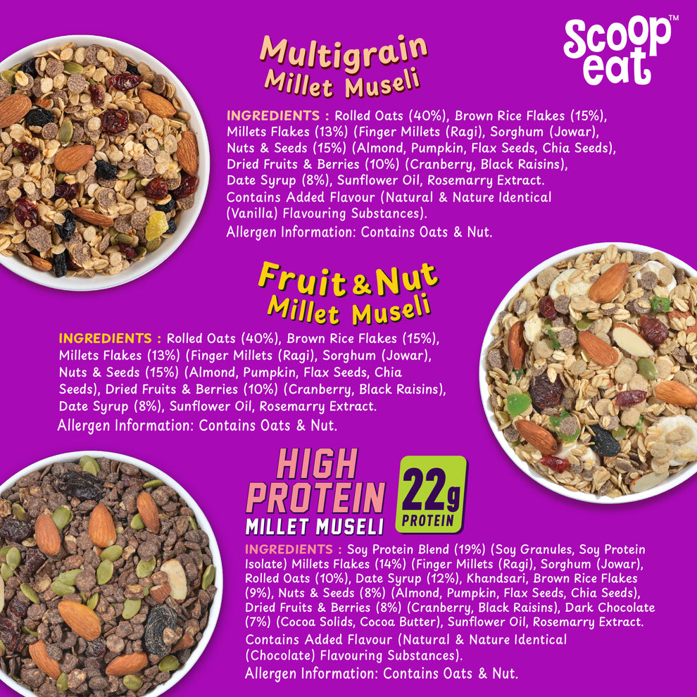 Muesli Assortment Pack - Experience the Best of All Worlds! – Scoop Eat